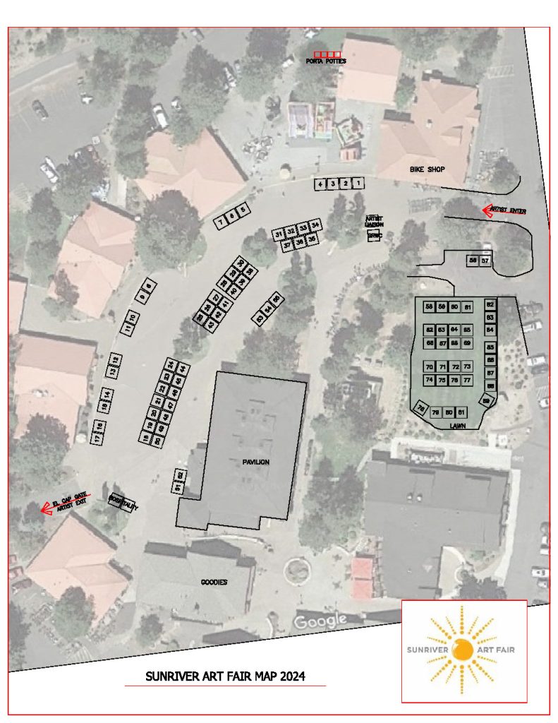 Art Fair Map - Sunriver Art Fair